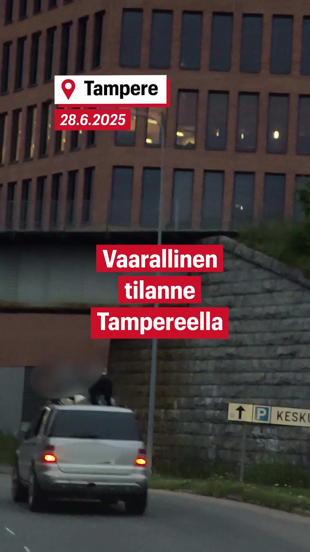 Vaarallinen tilanne liikenteessä Tampereella - Ilta-Sanomat