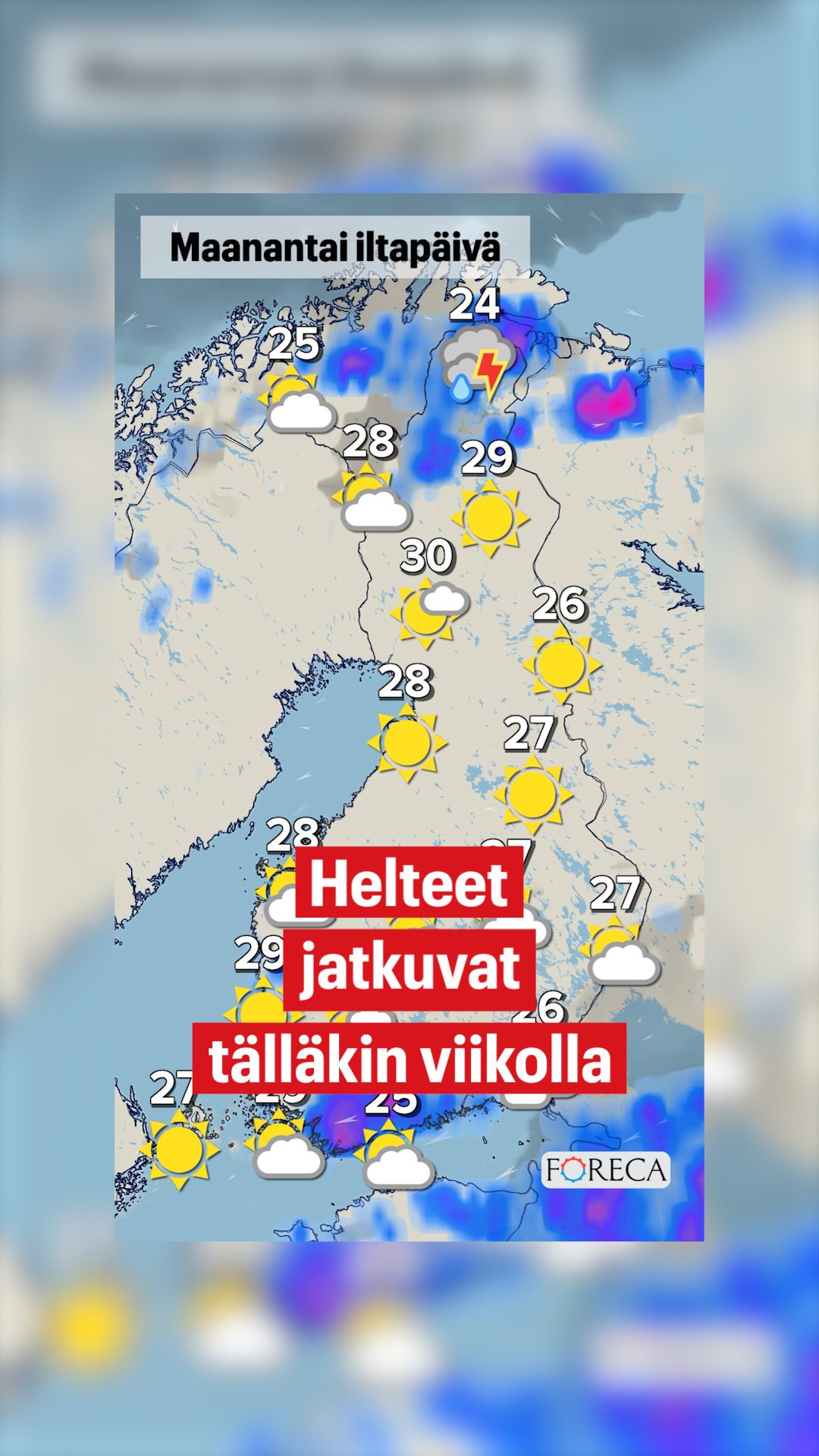 Helteet jatkuvat tälläkin viikolla - Ilta-Sanomat