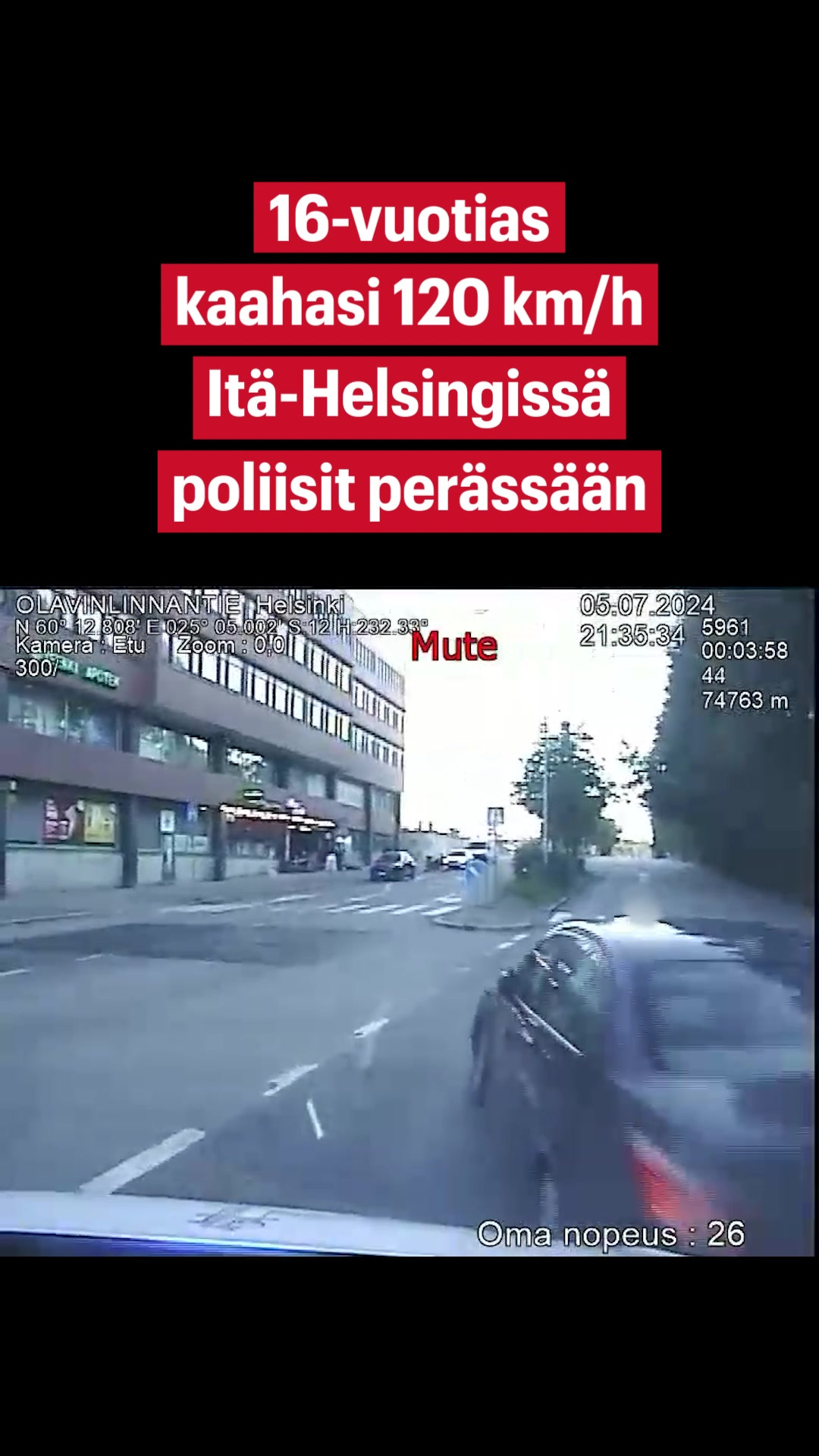 16-vuotias kaahasi Itä-Helsingissä poliisipartiot perässään - Ilta-Sanomat