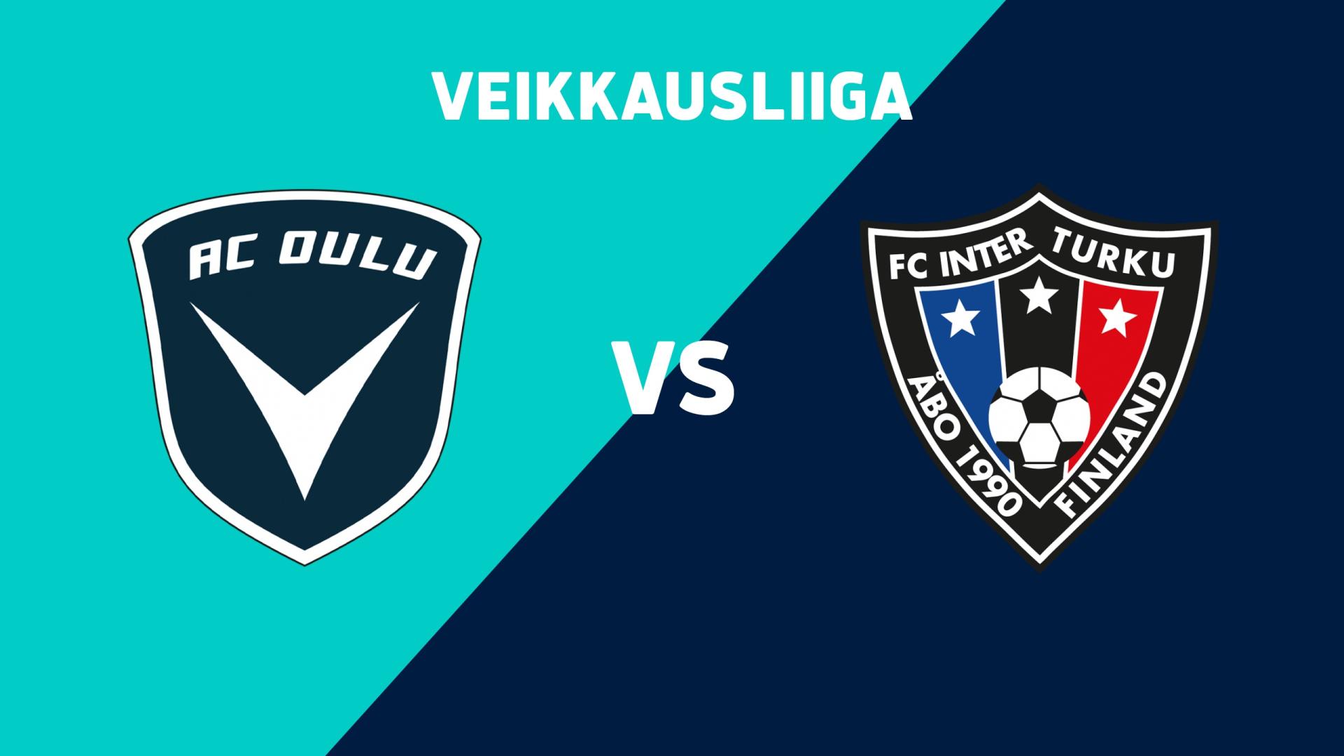 Veikkausliiga • Kausi 1 • AC Oulu - FC Inter 21.8. | Ruutu
