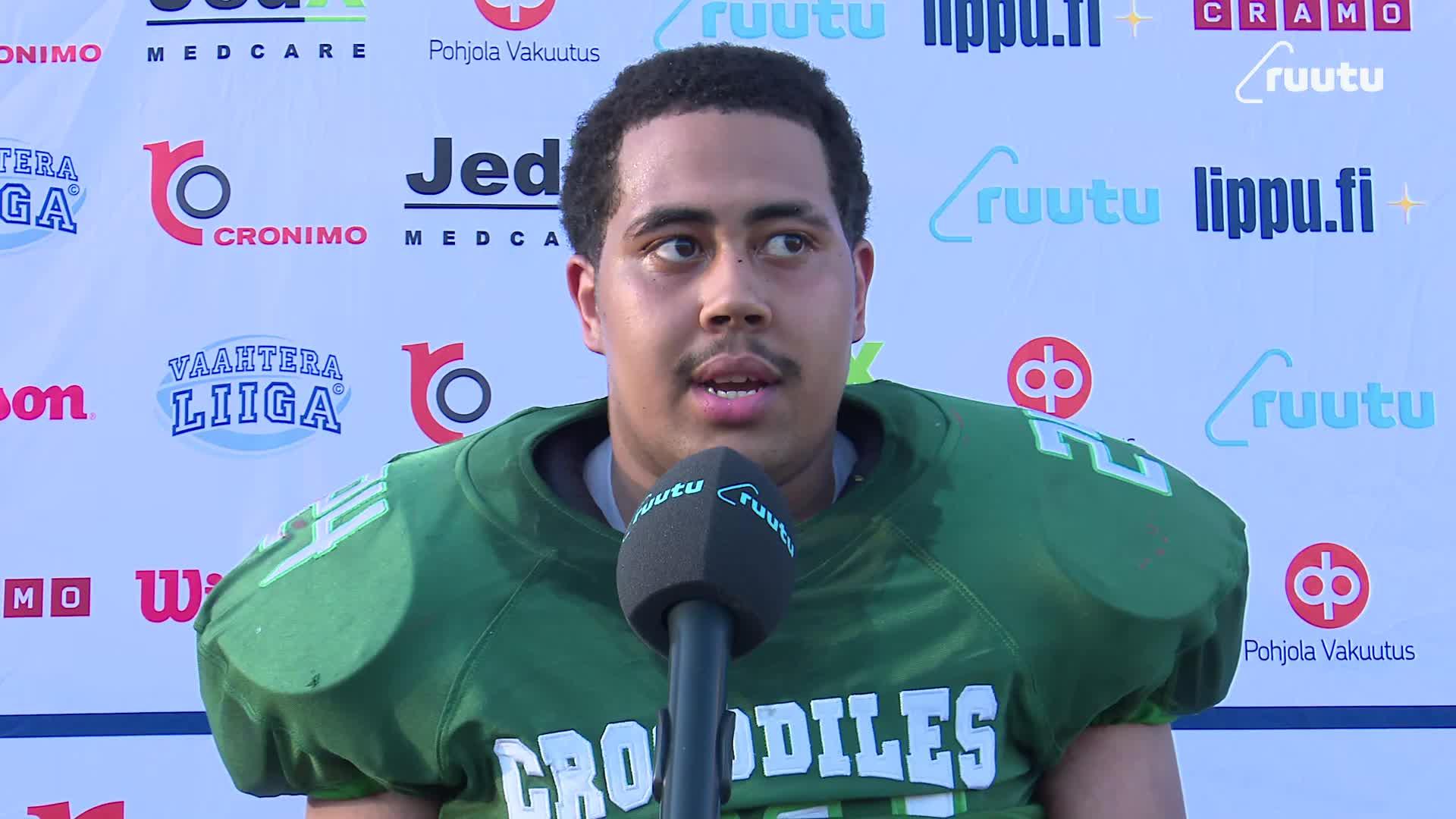 Ottelun jälkeen: Saidou Jallow, Crocodiles | Ruutu