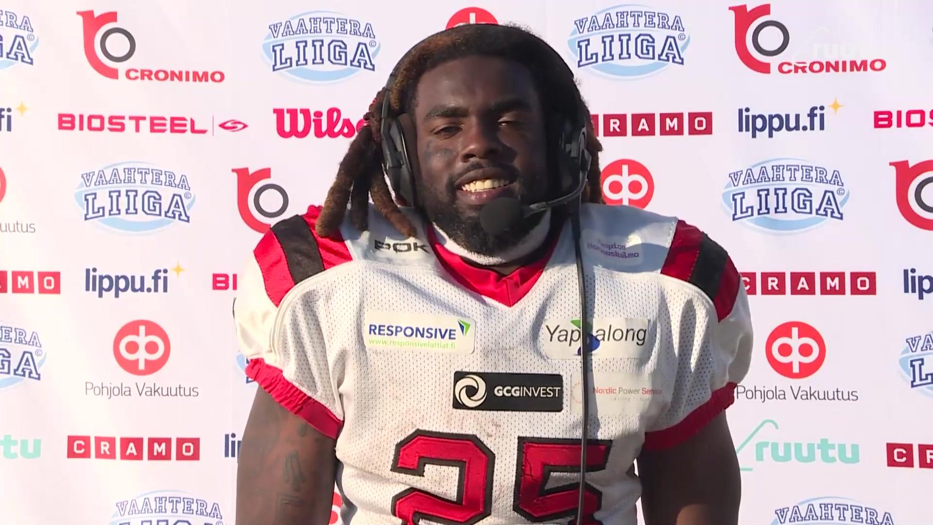 Ottelun jälkeen: Le'Anthony Reasnover, Steelers | Ruutu